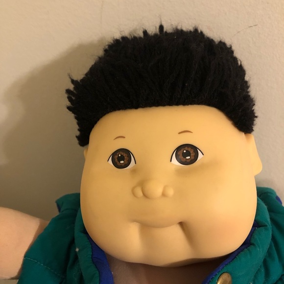 Cabbage Patch Kids | Toys | Vintage Xavier Roberts Boy Black Hair ...